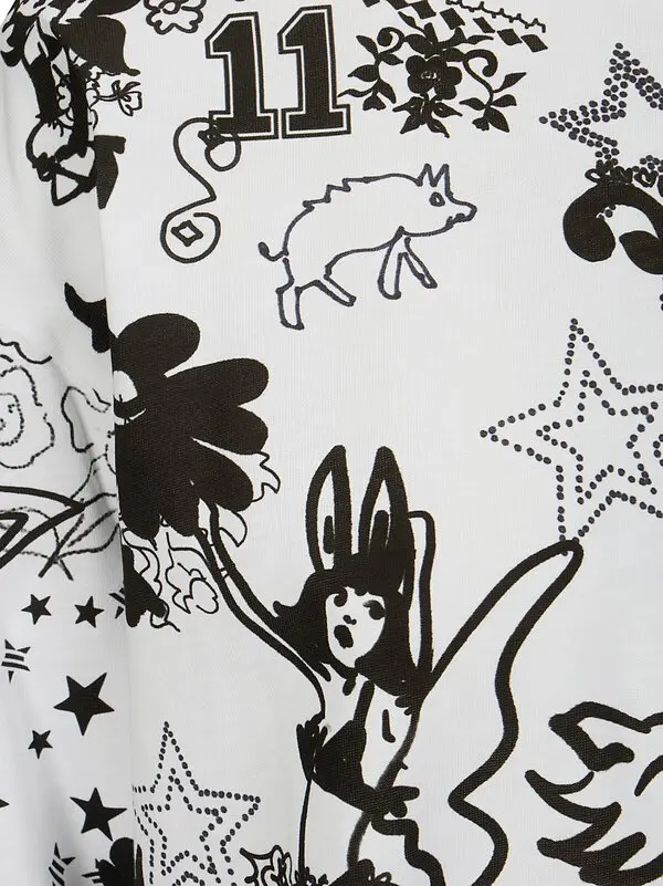 CHOPOVA LOWENA Long-sleeved T-shirt With Patterned Print