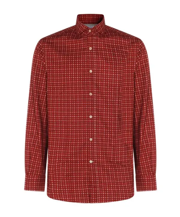Brunello Cucinelli Long Sleeved Shirt - Red