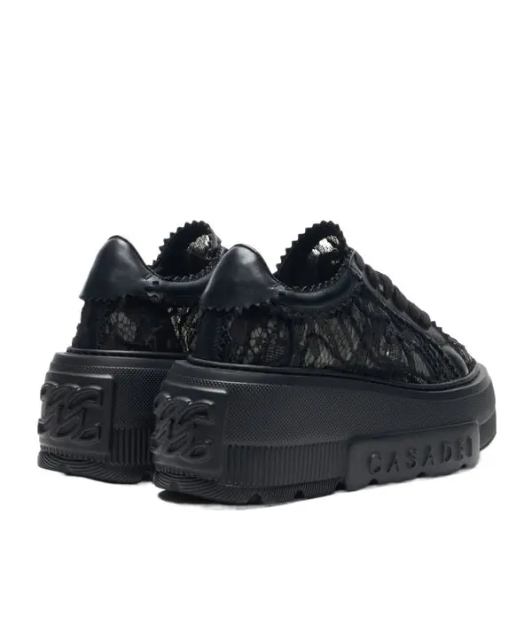 Casadei Nexus Chantilly Lace Up Platform Sneakers