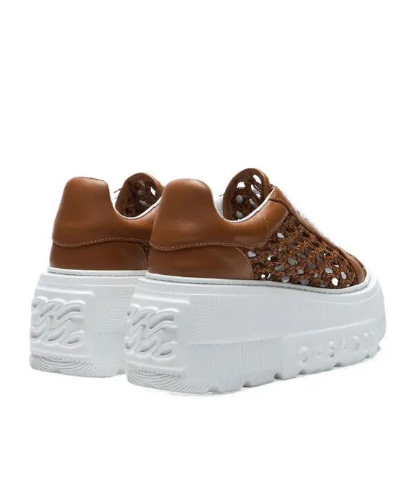 Casadei Nexus Versilia Woven Platform Sneakers