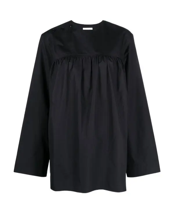 LEMAIRE Round Neck Long Sleeve Blouse