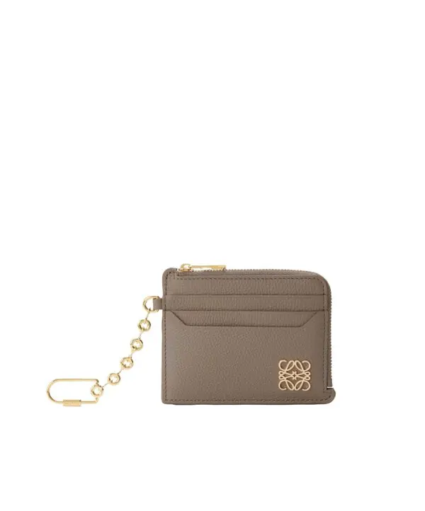 Loewe Anagram Square Coin Cardholder - Taupe