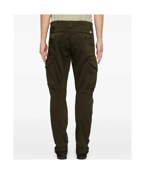 C.P. COMPANY Cargo Trousers With Lens Detail - Black