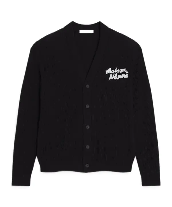 Maison Kitsuné Handwriting Comfort Ribbed Cardigan