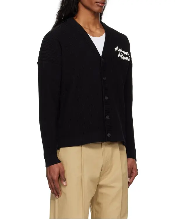 Maison Kitsuné Handwriting Comfort Ribbed Cardigan