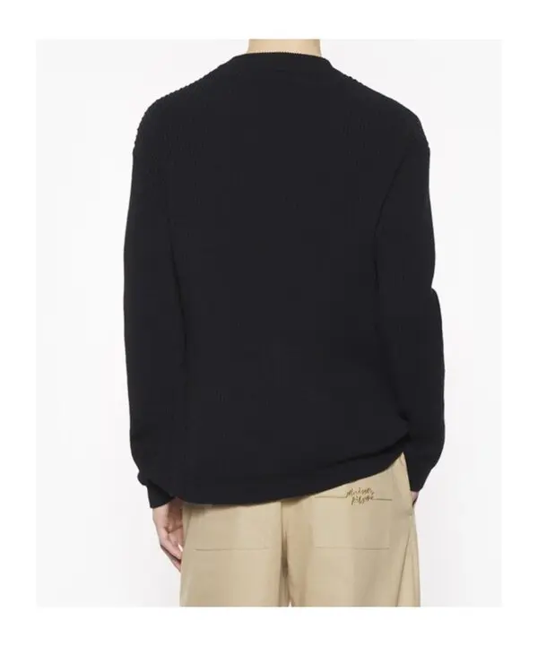 Maison Kitsuné Handwriting Comfort Ribbed Cardigan