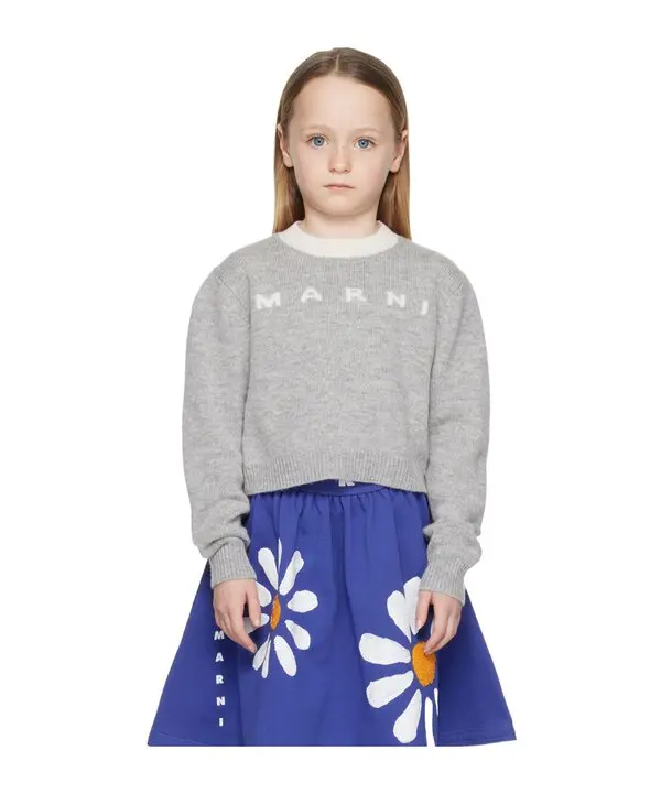 Marni Round Collar Logo Pullover