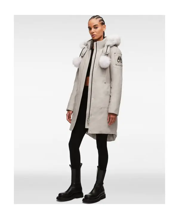 Moose Knuckles Stirling Hooded Parka - Gray
