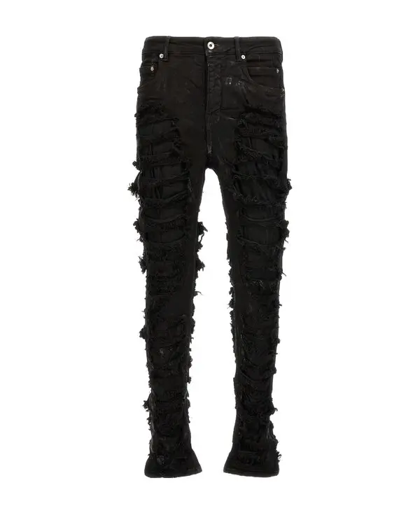 Rick Owens Luxor Detroit Low-rise Skinny Jeans - Black