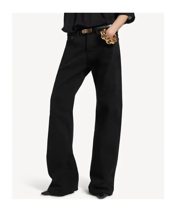Balenciaga Relaxed Fit Jeans - Black