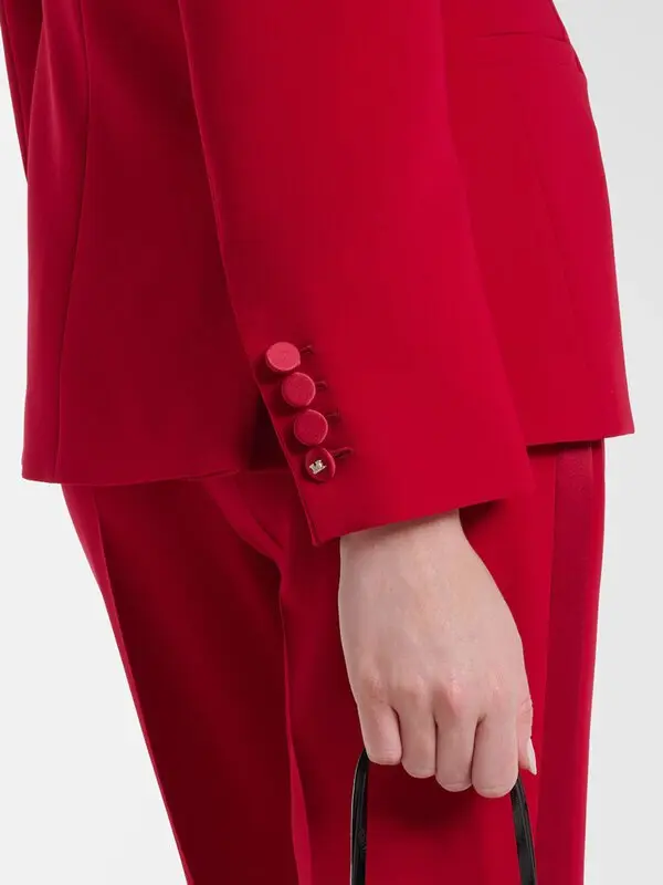 Max Mara Single Breasted Long Sleeve Blazer With Shawl Collar