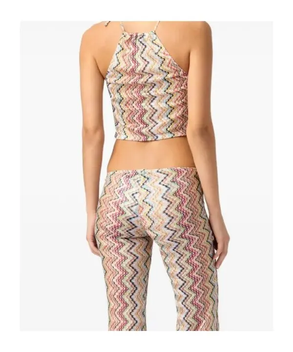 Missoni Sleeveless Tie-front Top - Nude