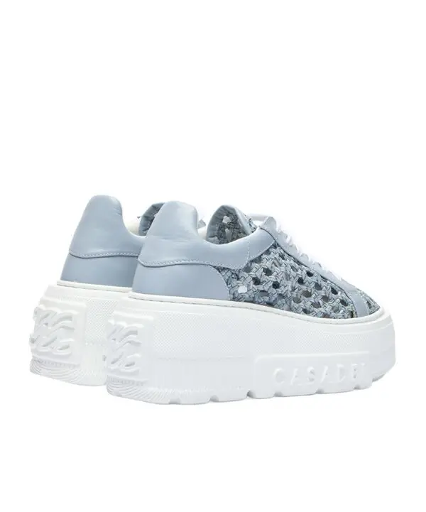 Casadei Versilia Nexus Woven Low-top Platform Sneakers - Skybell