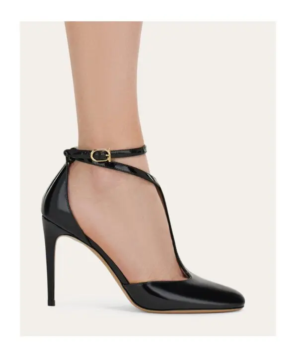 FERRAGAMO T-strap Stiletto Pumps