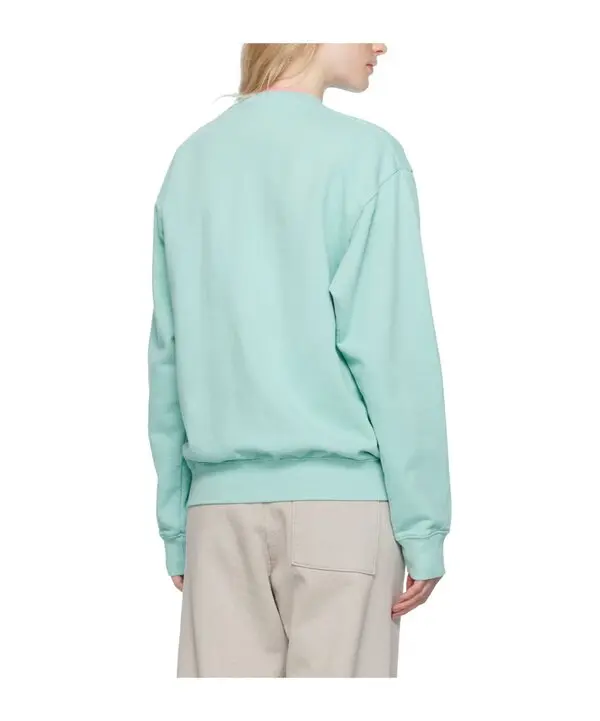 SPORTY  RICH Sporty & Rich Logo Round Neck Sweater