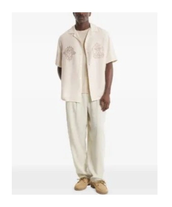 Maison Kitsuné Semi-sheer Short-sleeved Shirt
