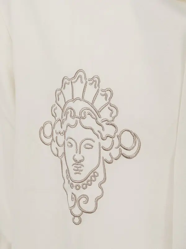 Maison Kitsuné Semi-sheer Short-sleeved Shirt