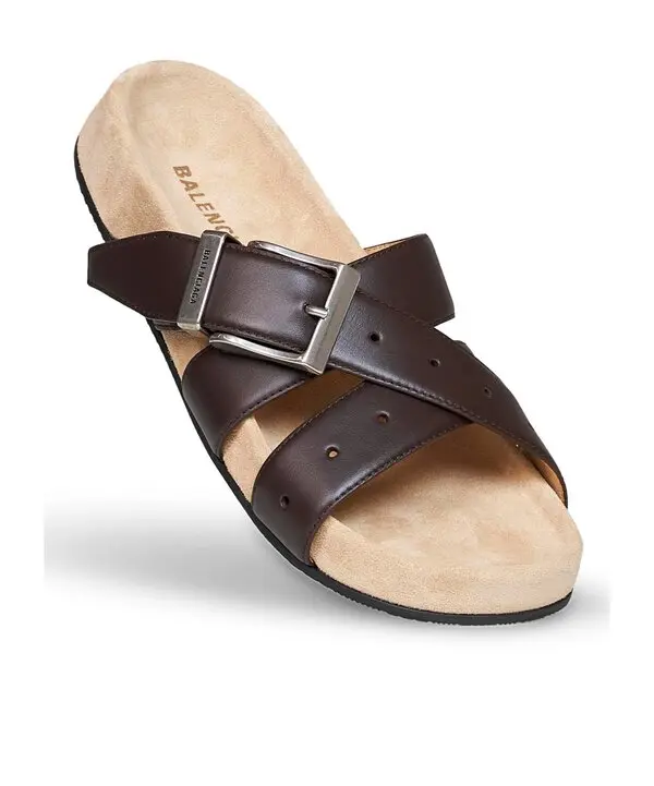Balenciaga Buckled Slip-on Sandals
