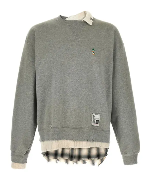 Mihara Yasuhiro Layered Embroidered Sweatshirt