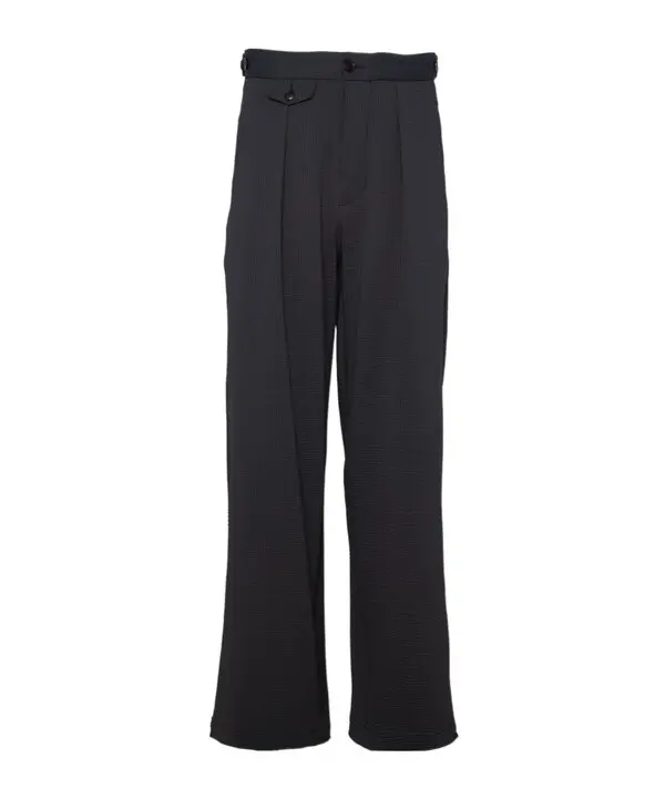 Emporio Armani Pleated Casual Pants - Black