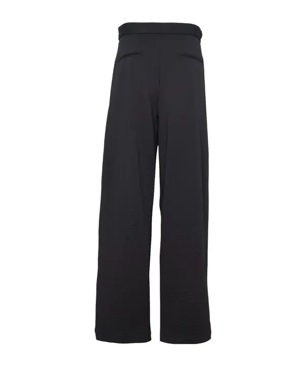 Emporio Armani Button Detailed Wide Leg Trousers