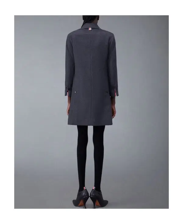 Thom Browne Double Back Slit Cashmere Coat