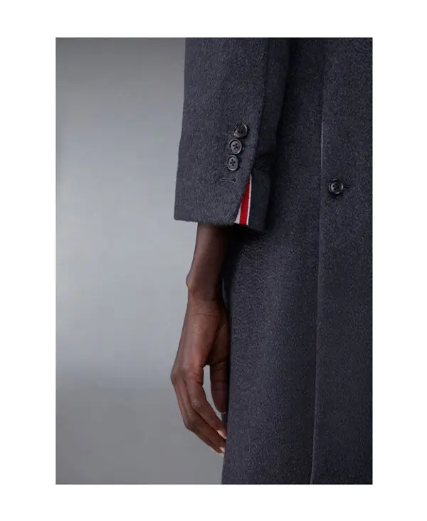 Thom Browne Double Back Slit Cashmere Coat
