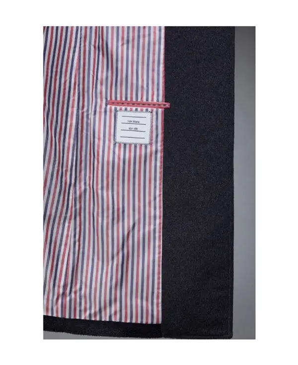 Thom Browne Double Back Slit Cashmere Coat