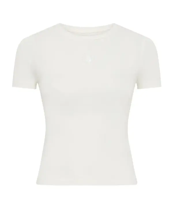 MARINE SERRE Baby Fit Logo T-shirt - White