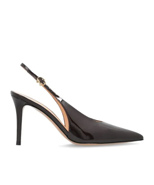 GIANVITO ROSSI Robbie Slingback High Heel Pumps - Black