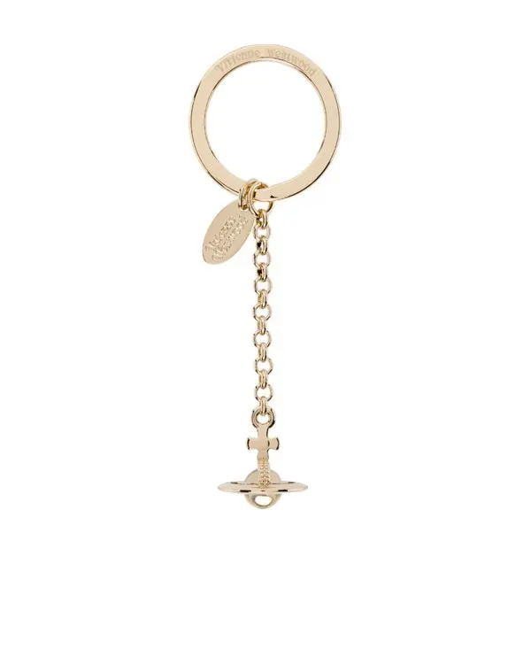 VIVIENNE WESTWOOD Logo Chain Keychain - Nude