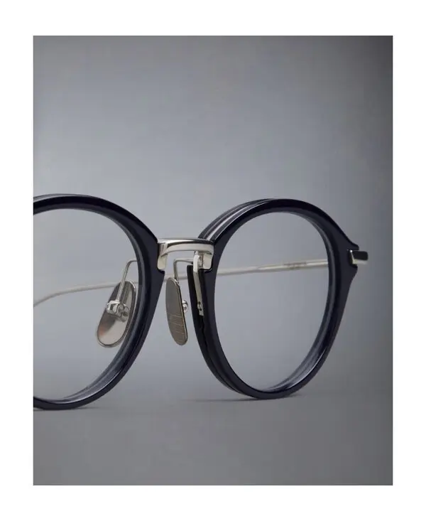 Thom Browne Round Frame Glasses - Blue