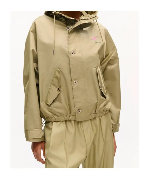 Kenzo Floral Logo Hooded Jacket
