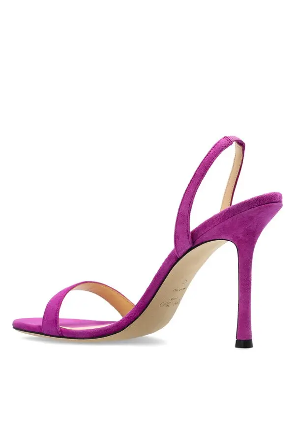 JIMMY CHOO Suede Heeled Sandals - Pink