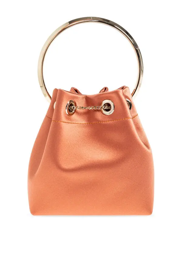 JIMMY CHOO Bon Bon Ring-handle Bucket Bag - Pink