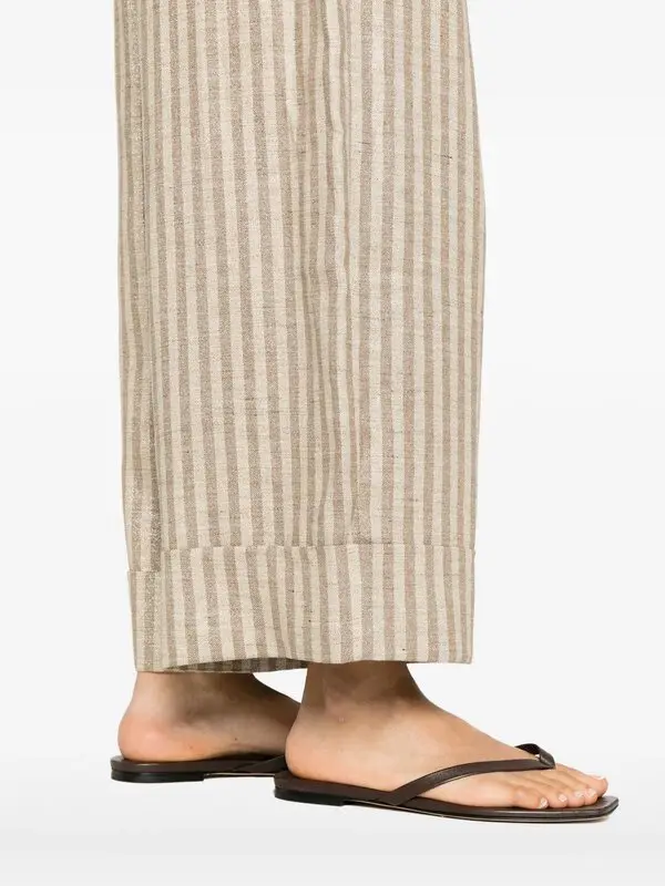 Brunello Cucinelli Metallic Stripe Trousers