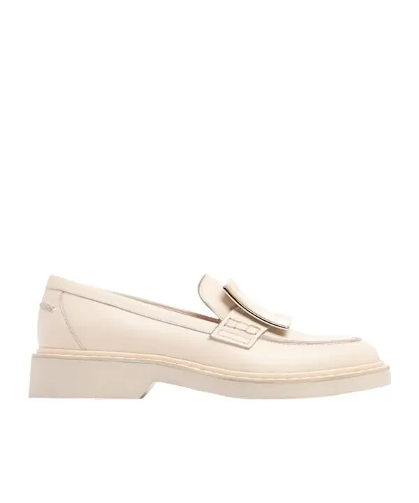 ROGER VIVIER 25mm Viv Rangers Leather Loafers