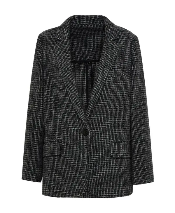 Isabel Marant Étoile Checked Single-breasted Blazer - Black