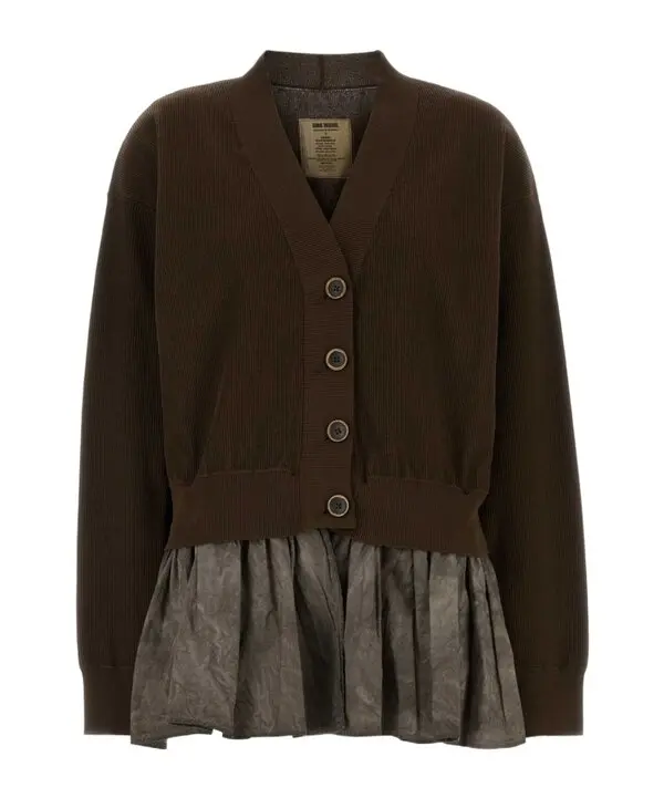 UMA WANG Patchwork Knit Cardigan