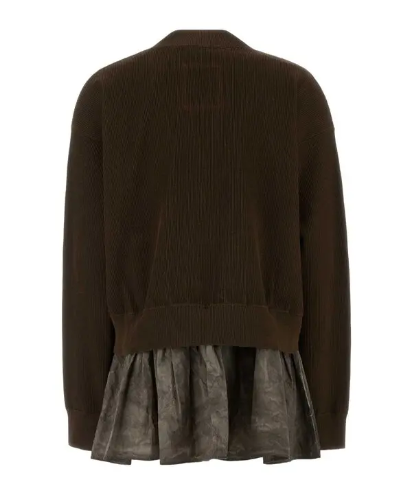 UMA WANG Patchwork Knit Cardigan