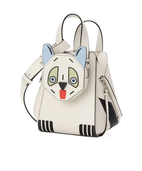 Loewe Hammock Animal-face Zipped Tote Bag