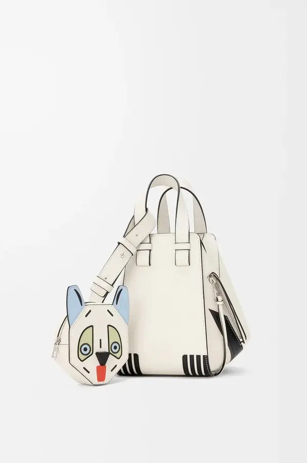 Loewe Hammock Animal-face Zipped Tote Bag