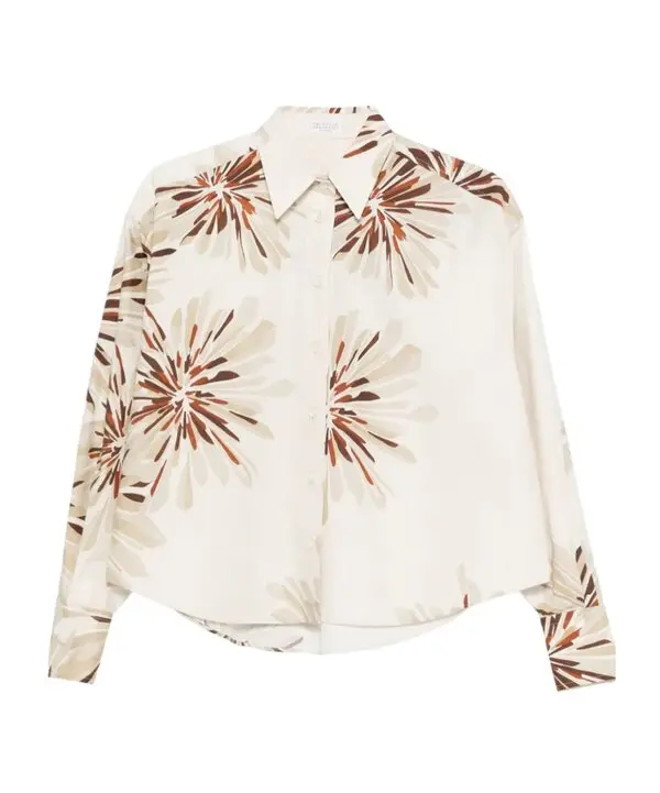 Brunello Cucinelli Floral Print Shirt