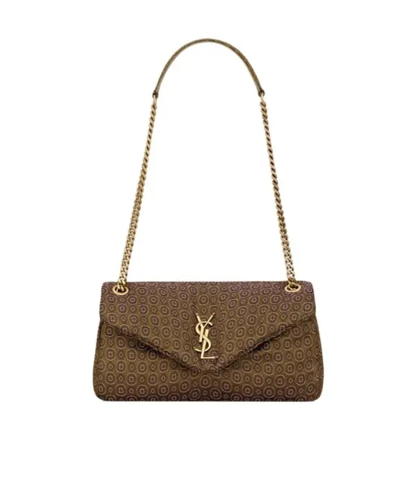 Saint Laurent Calypso Small Jacquard Bag