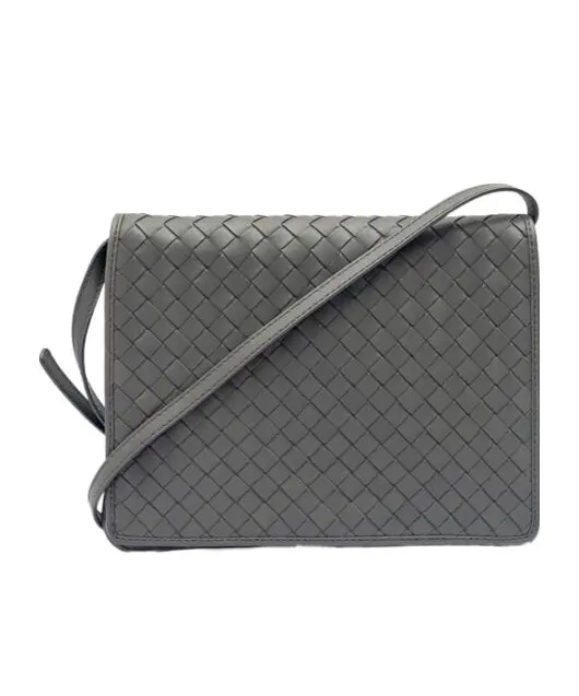 Bottega Veneta Flap-over Woven Shoulder Bag