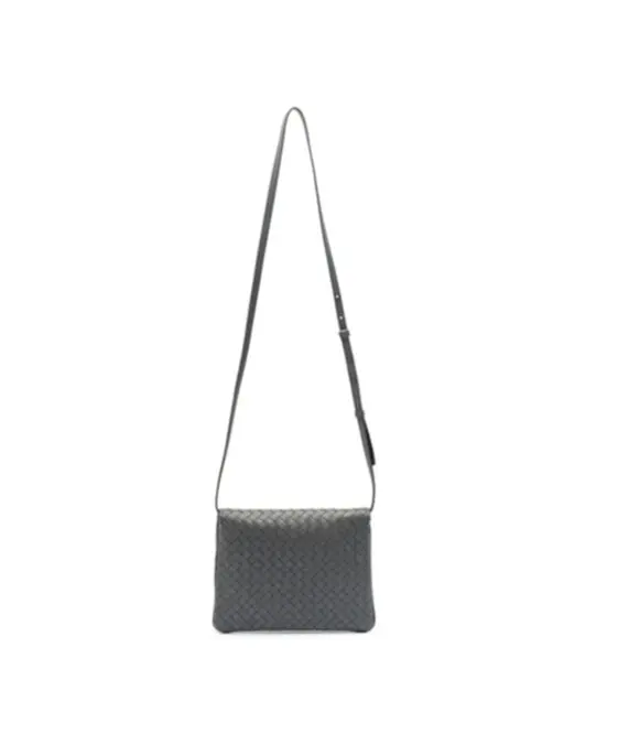 Bottega Veneta Flap-over Woven Shoulder Bag