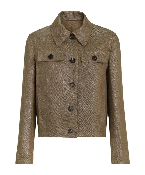 Brunello Cucinelli Sparkling Diagonal Blazer