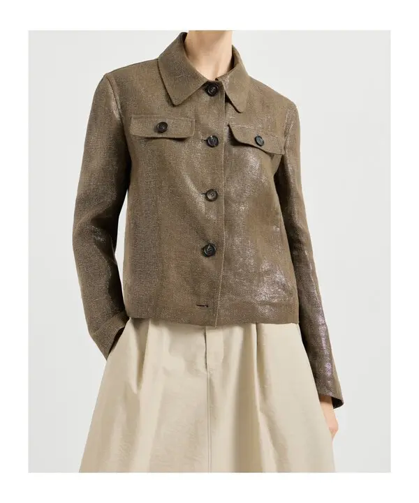 Brunello Cucinelli Sparkling Diagonal Blazer