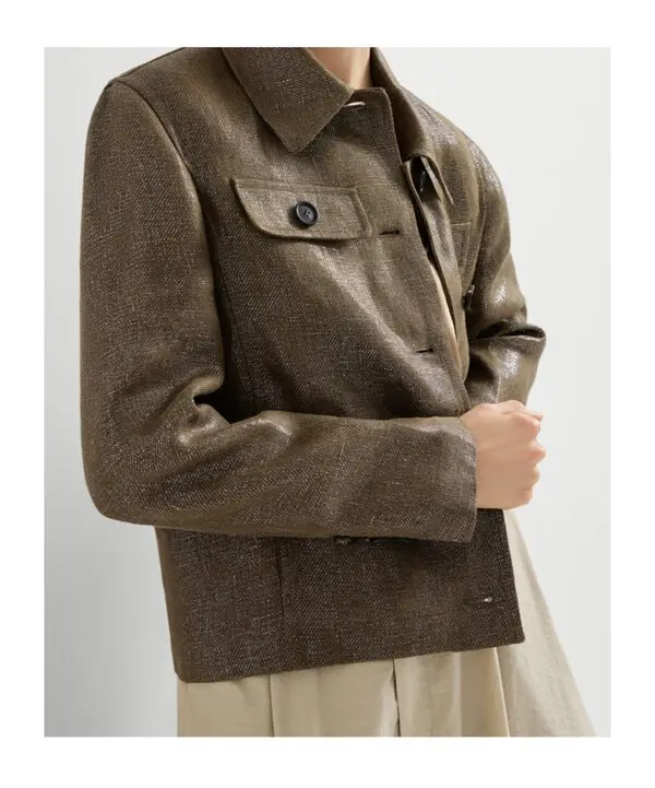 Brunello Cucinelli Sparkling Diagonal Blazer - Green