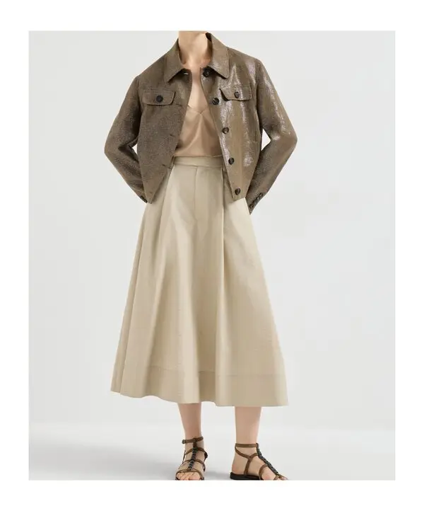 Brunello Cucinelli Sparkling Diagonal Blazer - Green
